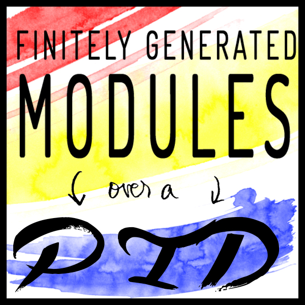 Finitely Generated Modules Over A Pid 